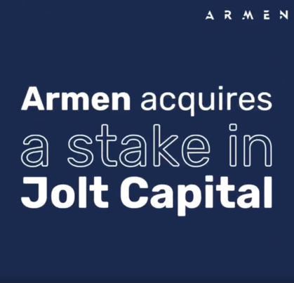 Armen entre au capital de Jolt Capital